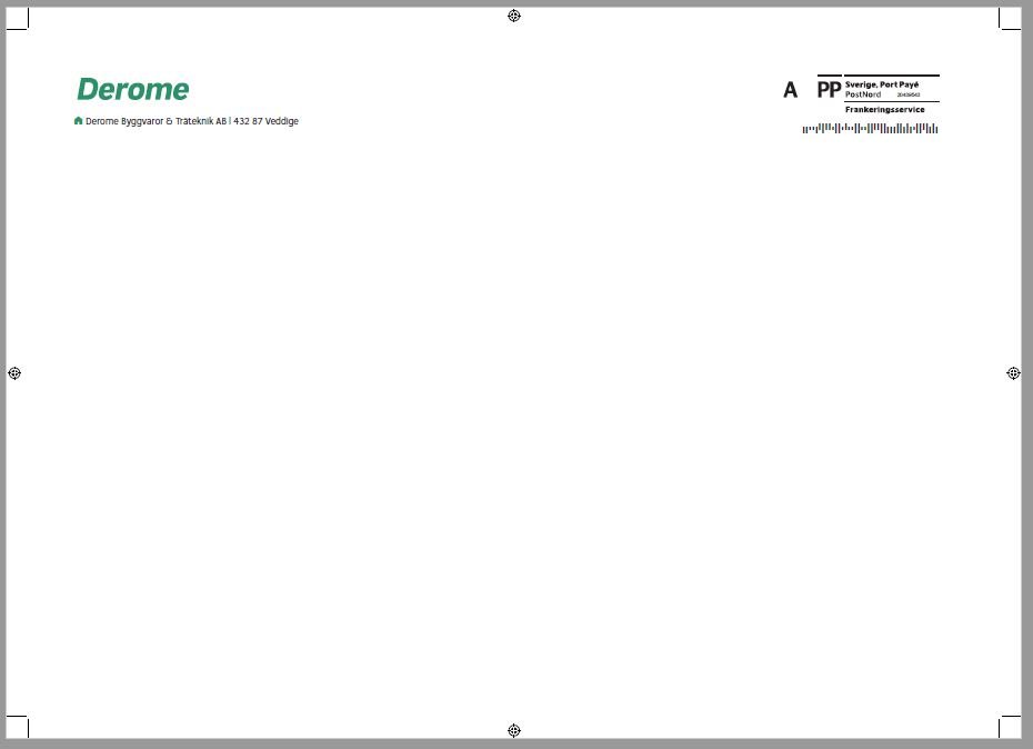 DBT kuvert C4 med remsa A-post - Wulff Supplies