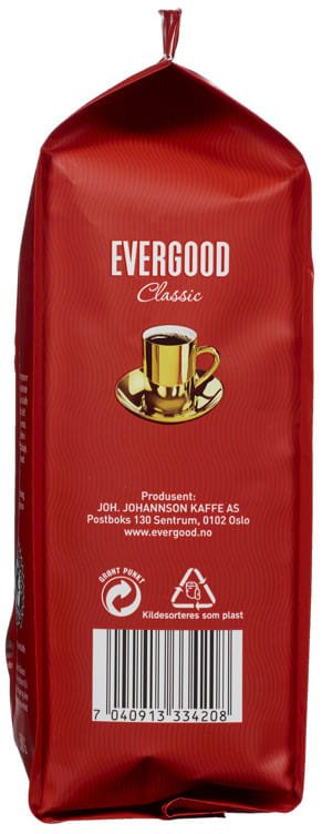 Kaffe Evergood Classic filtermalt 500g Rainforest Alliance - Wulff Supplies