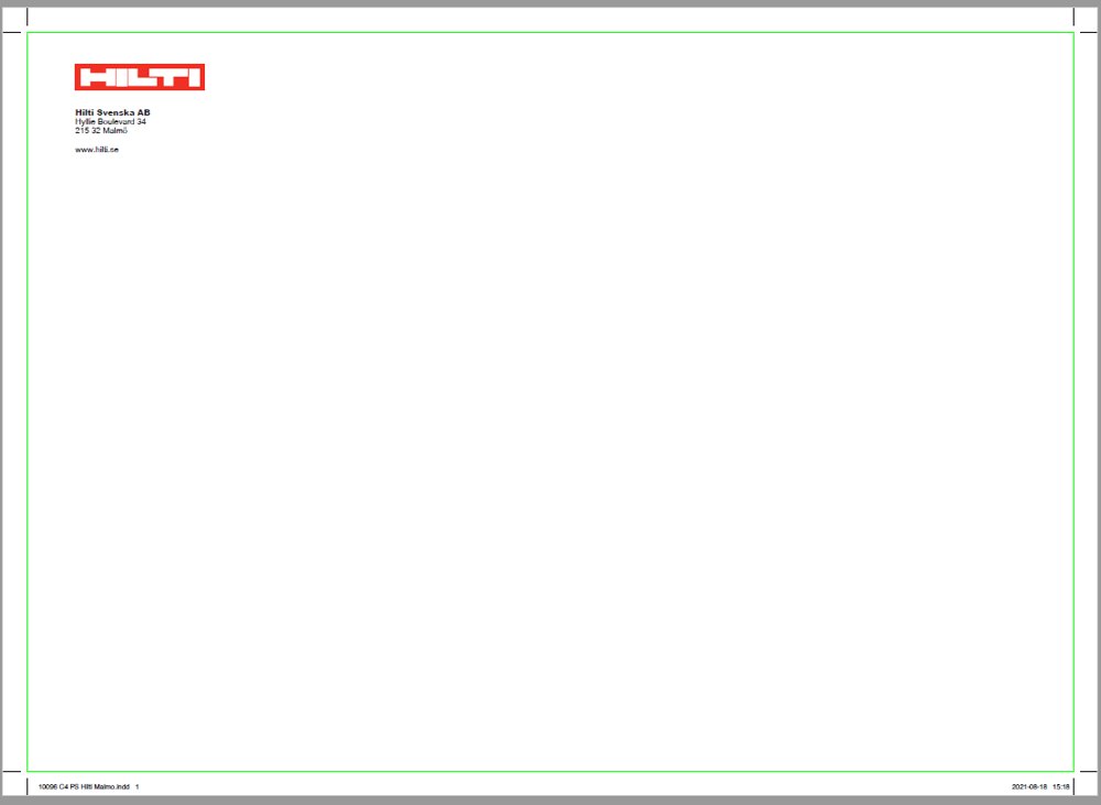 Hilti kuvert C4 PS - Wulff Supplies